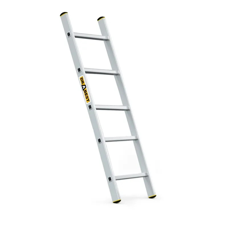 Hliníkový žebřík PRO jednodílný, 5 příček, 150 kg